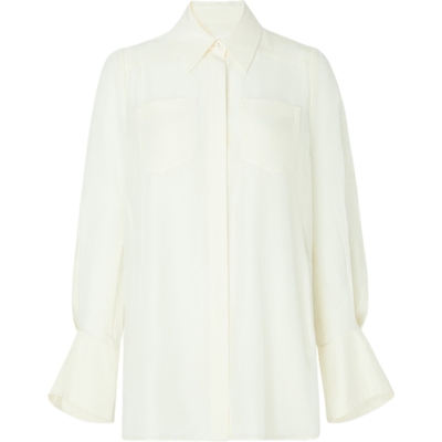 【折扣】Mame Kurogouchi女平纹布衬衫