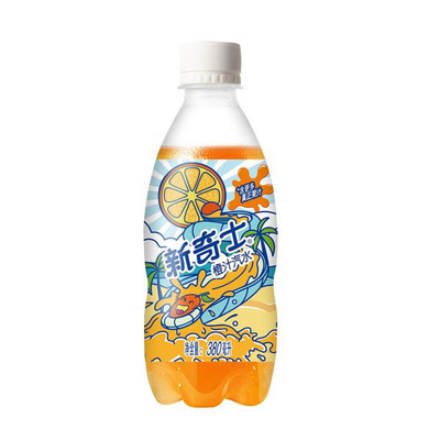 屈臣氏新奇士橙汁汽水380ml饮料