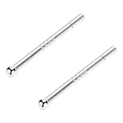 纯银简约小巧风防堵耳钉