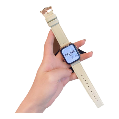 iwujiao适用表带小众牛皮