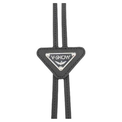 领带配饰倒三角波洛领带皮质休闲