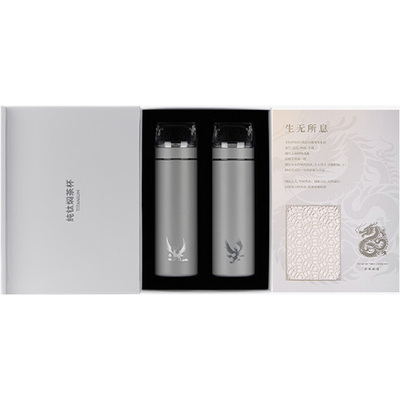 尚态纯钛保温杯抑菌保鲜带茶漏