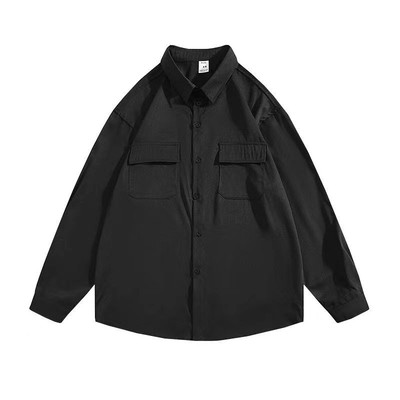 特大码300斤日系长袖衬衫男春秋