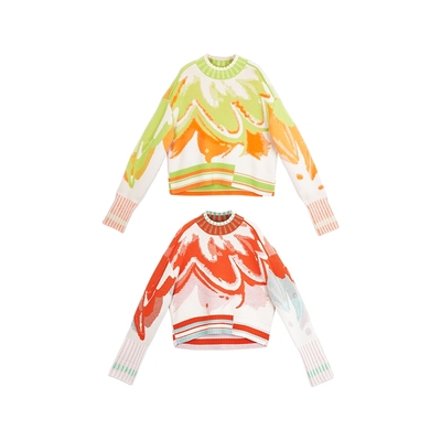 CHAU.RISING太阳花羊绒衫