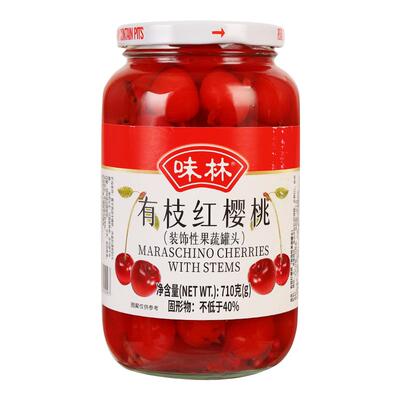 美厨有枝红樱桃烘焙点缀装饰罐头