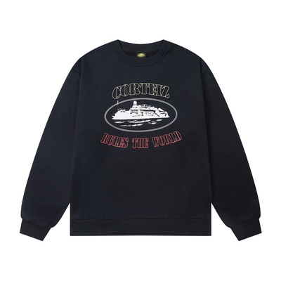 corteiz美潮高街加绒圆领卫衣男