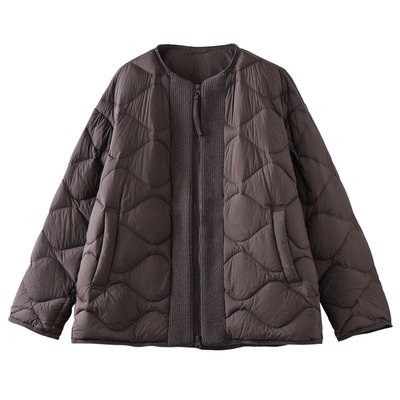 圆领90白鸭绒轻薄羽绒服减龄外套