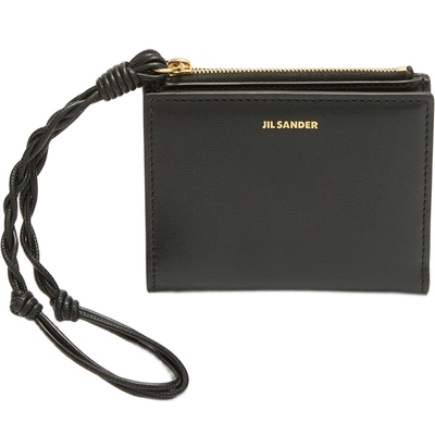 JIL SANDER  女士Tangle牛皮革迷你钱包