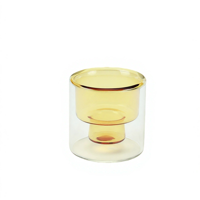 oakliving糖果双层玻璃品茶杯