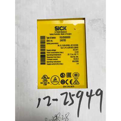 议价德国sickFX3CPU000000货号1043783可维修