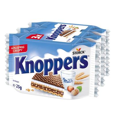 德国进口Knoppers巧克力威化饼干