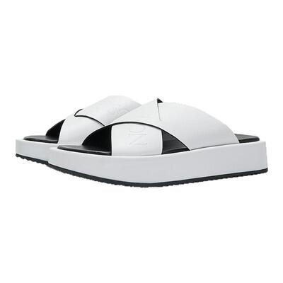 JW Anderson 春夏潮流女士字母压印拖鞋银泰301596