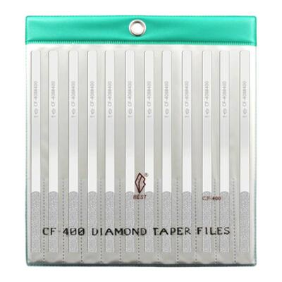 一品金刚石锉刀CF408套装平斜合金钻石金属模具打磨工具薄扁砂锉