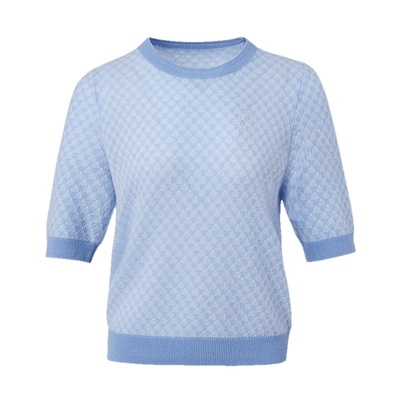 珂思肌理感云朵羊绒毛织小衫