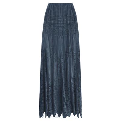 COCOBELLA定位水溶蕾丝镂空刺绣大摆半身裙女春夏长裙HS7059-3