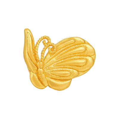 明牌珠宝逍遥游黄金文玩串珠卡子 山海经手串夹子圣诞礼物AFE0053