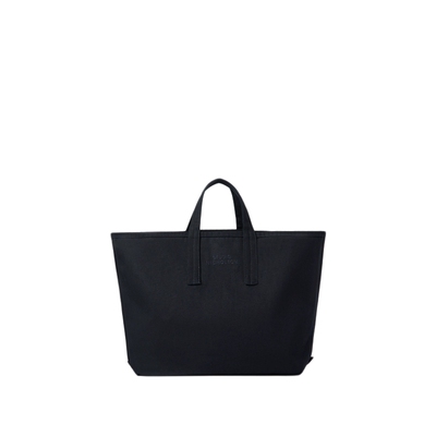 STUDIO NICHOLSON深黑藏青刺绣logo托特包