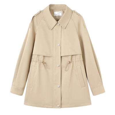 亦白气质百搭显瘦风衣外套女