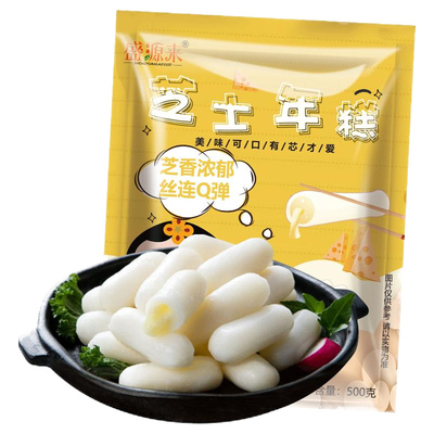 韩式辣炒芝士年糕条商用500g