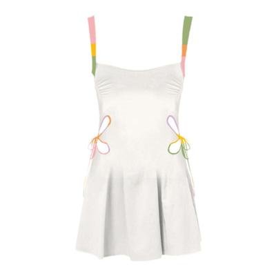 atlanticbeach2024新款度假泳衣女 性感镂空连体裙式泳装遮肉显瘦