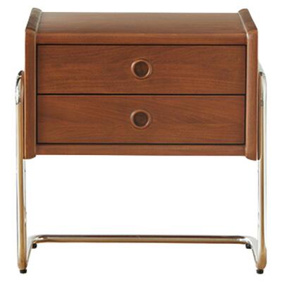 出乎生活复古不锈钢中古床头柜