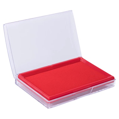 【一印即干】得力印台红色大印泥