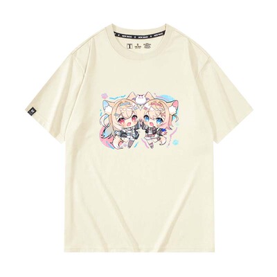 休闲宽松纯棉情侣短袖