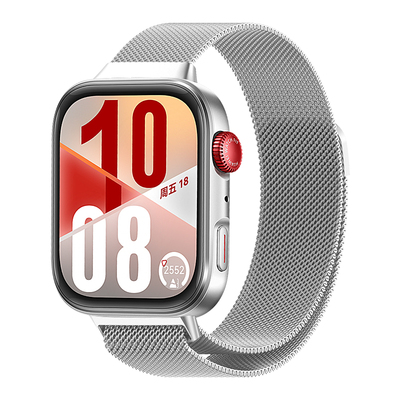 适用华为fit5表带fit4手表替换带watchfit5pro磁吸fit4pro米兰尼斯表带fit3运动透气金属表链夏季男女配件