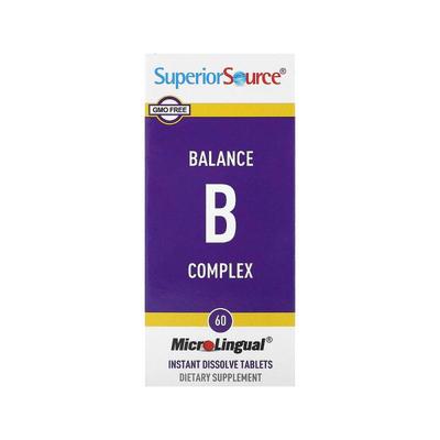 香港直邮Superior Source,维生素B群平衡片，60片胶囊保健品