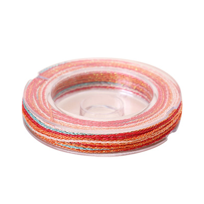 金泉华星空洒金段染彩股线编织线