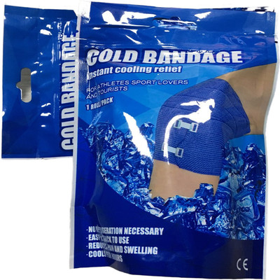 厂家定制7.5cm*3.2m运动弹力绷带 速冷冰绷带 冷敷绷带cold banda