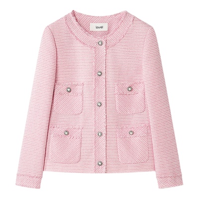 Laurel劳芮新款小香风粗花呢短外套LWD366W00800