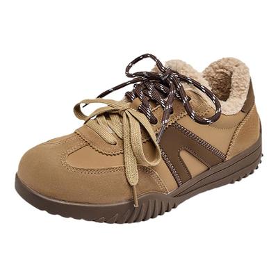 达芙妮加绒德训鞋女运动休闲棉鞋