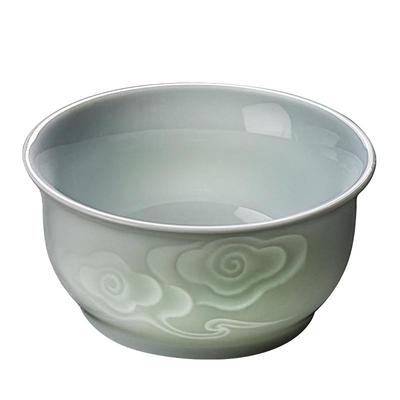 影青陶瓷品茶杯 主人杯客杯小杯子功夫茶具茶道配杯品茗杯