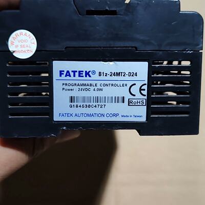 溢价-台湾永宏FATEK PLC控制器B1z-20MT2-D24，