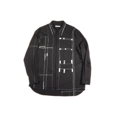 刺绣缝线衬衫设计师品牌