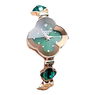 VEADONS【520礼物】四叶草手表轻奢高档时尚绿色精致女生生日礼物