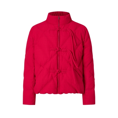 商场同款JZ玖姿中式摩登短款羽绒服女春季款JWEC03301