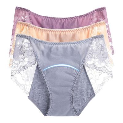 防漏加宽女士纯棉抗菌卫生裤