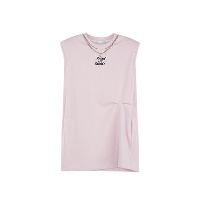 REVAN芮范设计师款浪漫温柔芋粉色连衣裙RM31101201