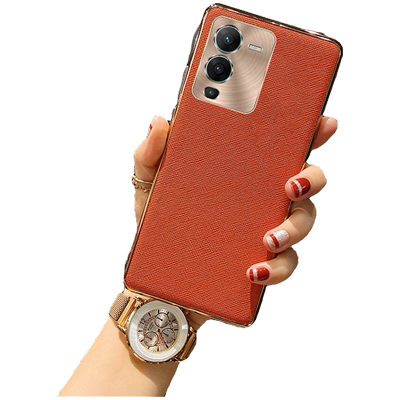 高档皮纹适用vivoS15PRO手机壳S12皮套S12pro奢华s15高级感vivo高档网红女款男商务网红外壳限量版