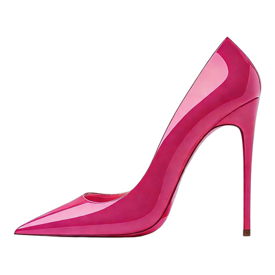 定制DioPink尖头细跟高跟单鞋