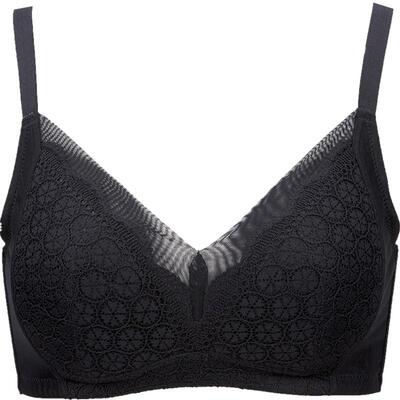 古今大胸显小薄款侧女蕾丝文胸罩