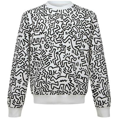 【KeithHaring联名】波司登新款圆领卫衣男女情侣款爱心
