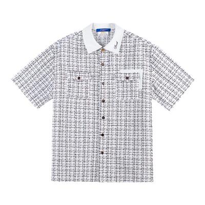 PMET短袖休闲小香风衬衫