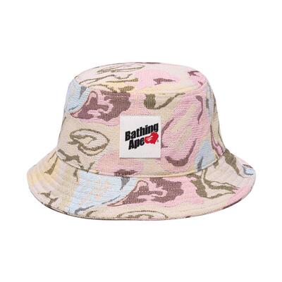 BAPE艺术迷彩织纹图案渔夫帽