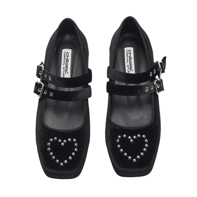 CHILIGIRL方头珍珠玛丽珍鞋