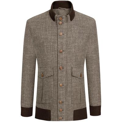 东博利尼男士秋冬羊毛夹克外套