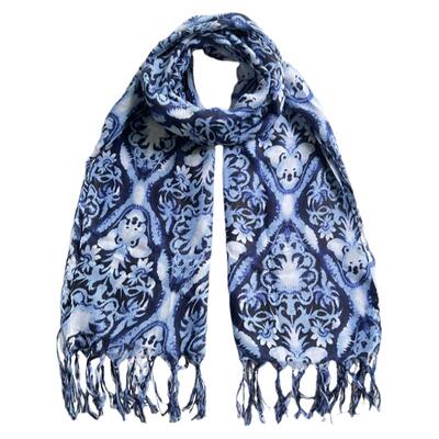 春秋扎染印花名族风围巾披肩女