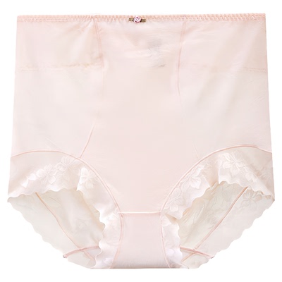 秘语蕾丝内裤女迷醉森林透气薄款高腰收腹包臀无痕平角短裤53148